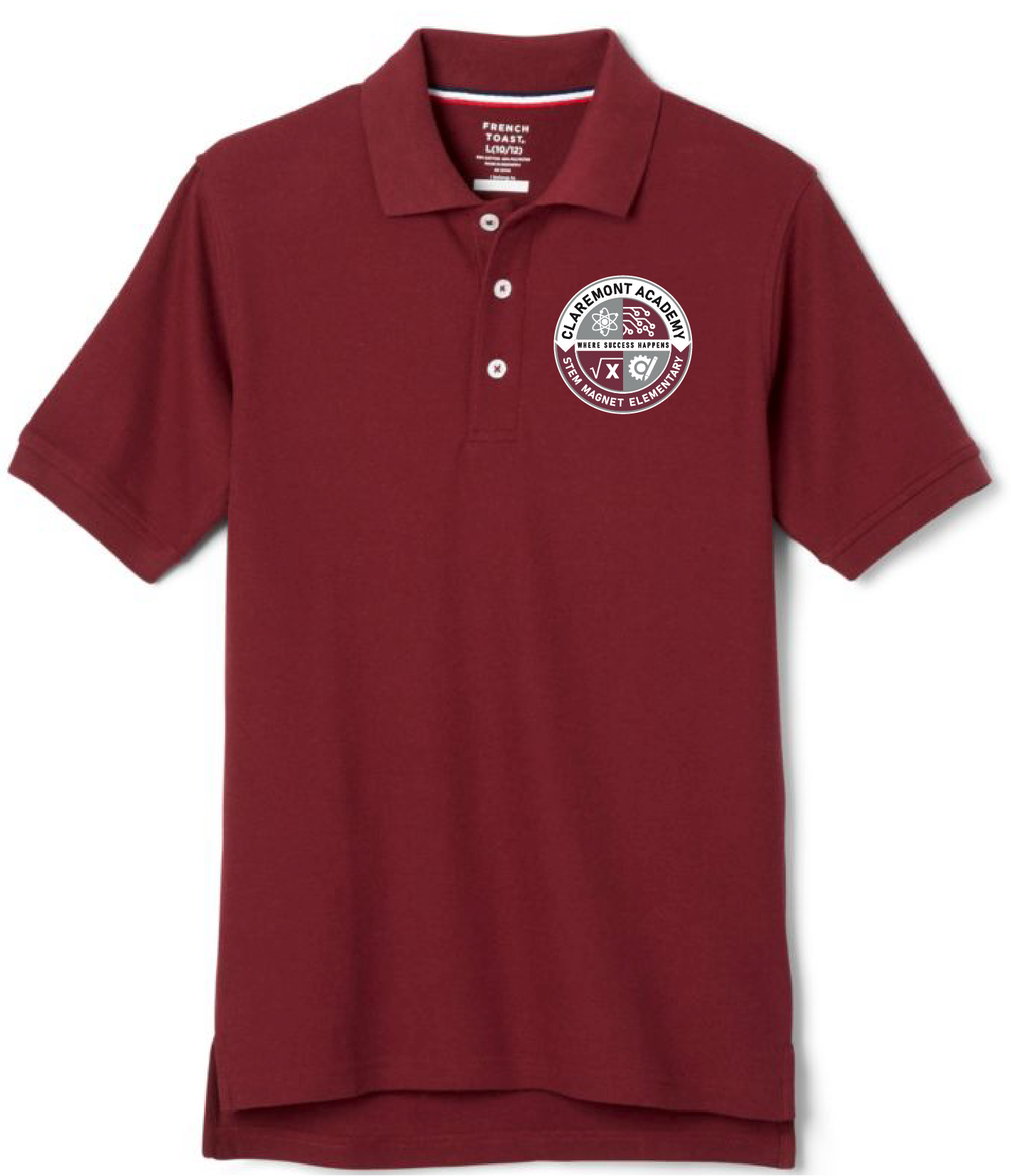 Claremont Short Sleeve Polo Shirt – HH School Uniforms